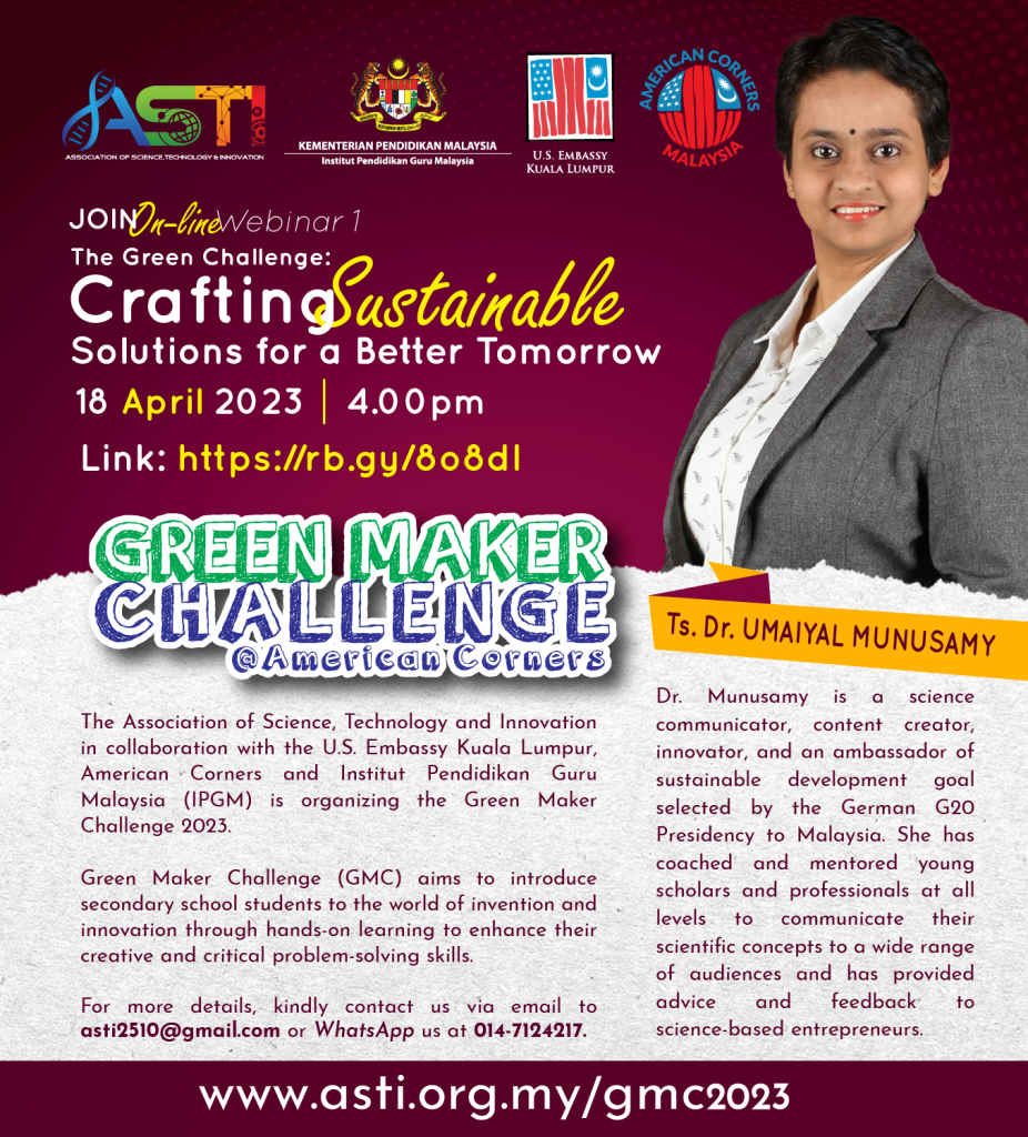 Green Maker Challenge 2023 – Association of Science, Technology ...